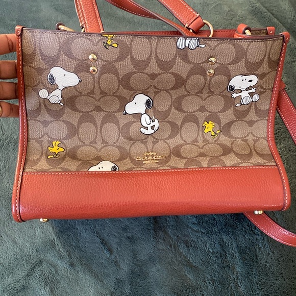Coach | Bags | Coach X Peanuts Dempsey Carryall With Snoopy Woodstock ...